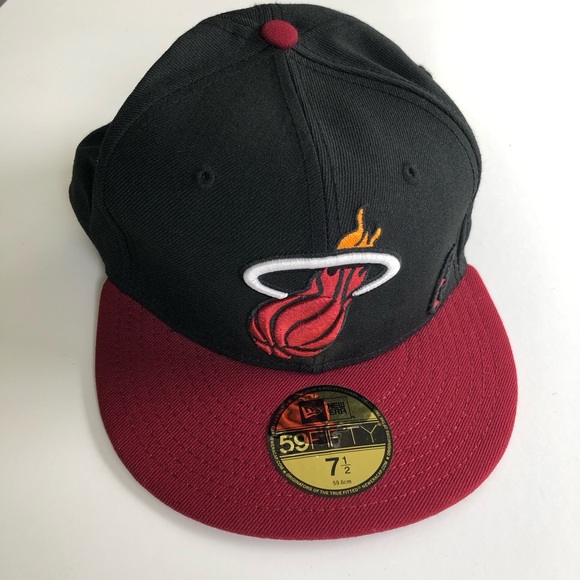 NBA | Accessories | New Miami Heat Lebron James Basketball Black Hat ...